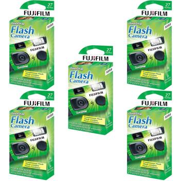 Câmera Fujifilm QuickSnap Flash 400 35 mm 27 exposições x5 - Câmeras ...