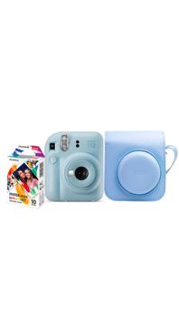 Câmera Instantânea Fujifilm Instax Kit Instax Mini 12 10 Films Bolsa ...
