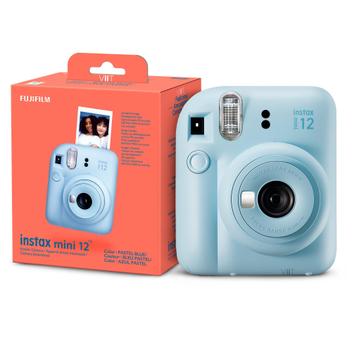 Câmera Instantânea Fujifilm Instax Mini 12 Azul Candy Com Nf - Original - Máquina Fotográfica ...