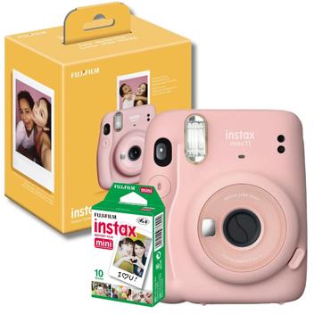 Câmera Instantânea Instax Mini 11 Rosa com filme Fujifilm - Câmeras ...