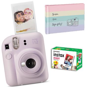 Câmera Instax Mini 12 + Filme 60 fotos + Álbum Instax - Câmeras ...