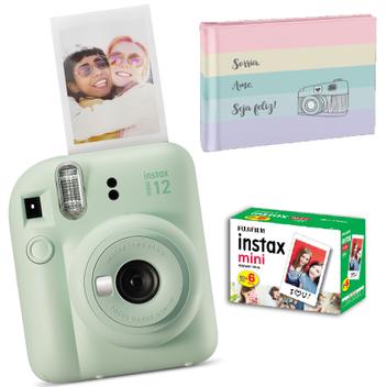 Câmera Instax Mini 12 + Filme 60 fotos + Álbum Instax - Câmeras ...