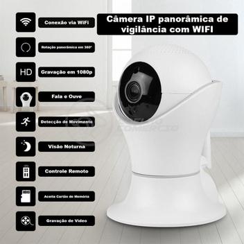 Câmera Ip C360 Segurança Wifi Hd 1080P Sem Fio 360º 8165Hp - AQUILAE ...