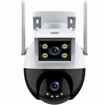 Camera IP Satellite A-CAM008D 2 Cameras Exterior Wifi - Branco/Preto ...
