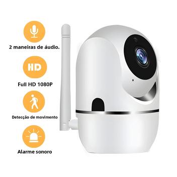 Câmera IP Sem Fio 1080P Wifi Mini Pet Baby Monitor 360 CCTV Vigilância ...