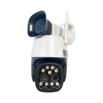 Câmera IP WiFi 4K 8MP com Lente Dupla e AI - Rastreamento Humano e ...