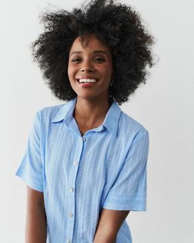 Camisa belle algodão azul - MIXXON - Outros Moda e Acessórios - Magazine Luiza