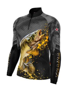 Camisa Blusa De Pesca Peixe Traíra2 Preta Proteção Uv50 CTRA2 - Hard ...