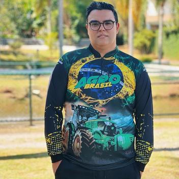 Camisa Camiseta Blusa Agro Fazenda Trator Com Proteção Uv50 - New ...