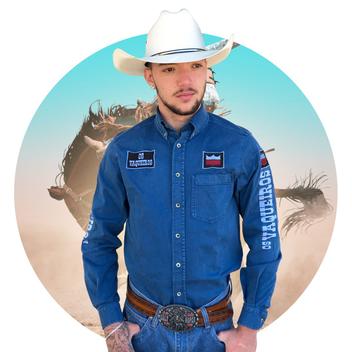 Camisa Country Masculina Cowboy Rodeio Bordada Manga Longa - Os ...
