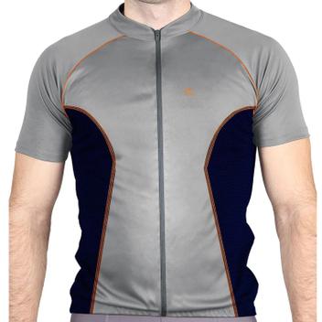 Camisa Elite Ciclismo UV 50 Bike Utah Masculino - Cinza e Marinho - Camisa de Ciclismo ...