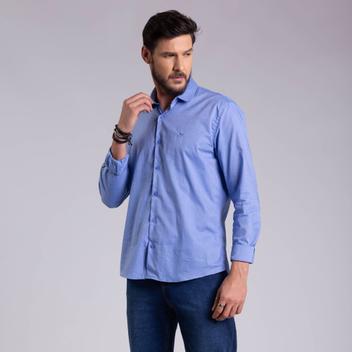 Camisa Manga Longa Docthos Slim Fil A Fil Liso - Camisas Masculinas ...