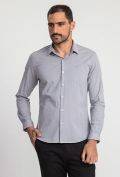 Camisa Manga Longa Docthos Slim Fil A Fil Liso - Camisas Masculinas ...