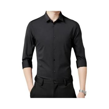 Camisa Masculina de Manga Comprida - Sem Costura, Anti-rugas e Alta ...
