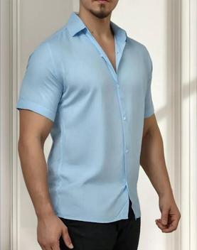 Camisa Masculina lisa Manga Curta - Fix Modas - Camiseta Masculina ...
