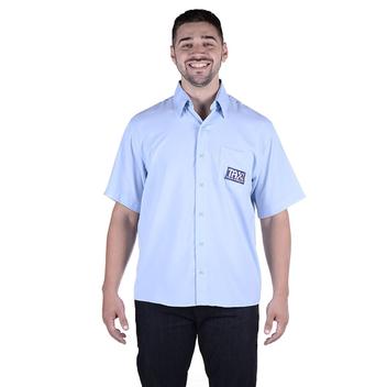 Camisa Masculina Modelo Social Tecido de Microfibra Manga Curta - Blink ...