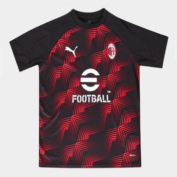 Camisa Milan Juvenil 24/25 Pré Jogo Puma - Camisa de Time - Magazine Luiza