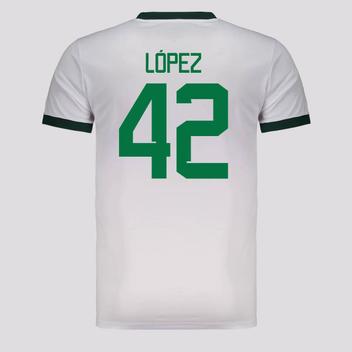 Camisa Palmeiras 1914 III Branca e Verde 42 Flaco López - Betel ...
