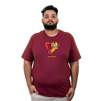 Camisa Plus Size Masculina Deadpool and Wolverine 100% algodão - D3 ...