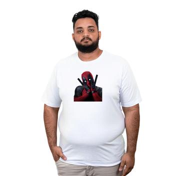 Camisa Plus Size Masculina Deadpool and Wolverine Pose Clássica algodão ...