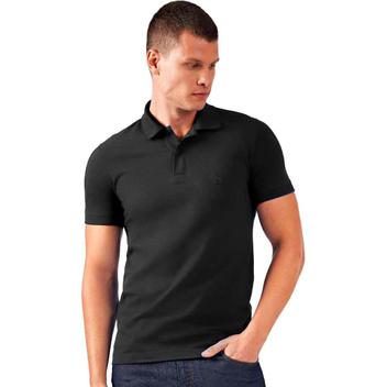Camisa Polo Acostamento Logo O23 Preto Masculino - Camisas Pólo ...