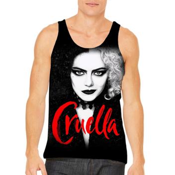 Camisa Regata adulto e infantil Cruella De Vil Cruel 101 Dalmatas ...