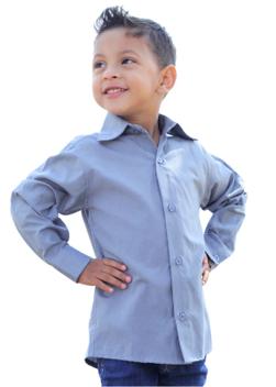 Camisa social infantil e Juvenil manga longa lisa - Maximus - Outros ...