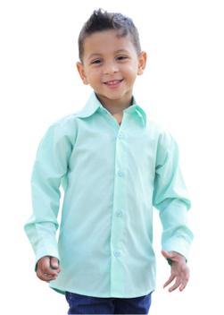 Camisa social infantil e Juvenil manga longa lisa - Maximus - Camisa ...