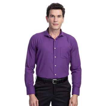 Camisa Social Masculina Roxa Lisa - COLOMBO - Camisas Masculinas ...