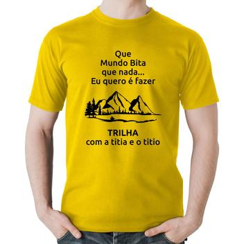 Camiseta Algodão Trilha com a titia e o titio Trekking - Foca na Moda ...