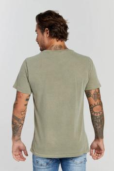 Camiseta Básica Estonada 100% Algodão Keepmaster Verde Militar - Outros Moda e Acessórios ...