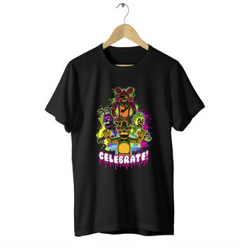 Camiseta Básica Five Nights Animatronics Personagens Freddy - Asulb ...