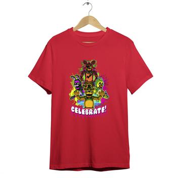 Camiseta Básica Five Nights Animatronics Personagens Freddy - Asulb ...
