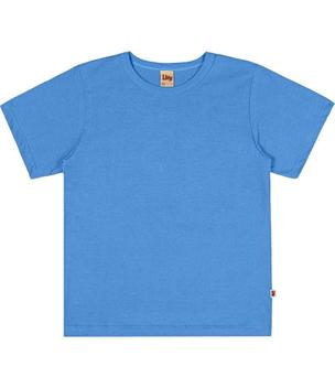 Camiseta Básica Manga Curta Juvenil Menino - Azul Artico - Livy ...