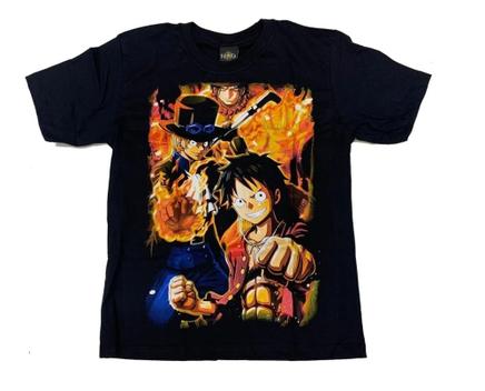 Camiseta Blusa Adulto One Piece Luffy Sabo Ace Hcd558 BM - Animes ...