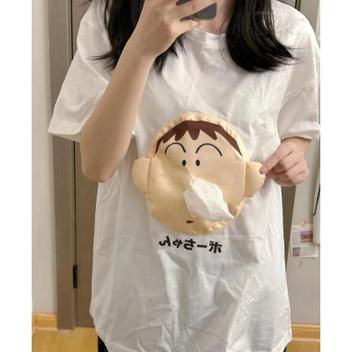 Camiseta Crayon Shin Chan Boochan Bonito Desenho Animado 3D Manga Curta ...