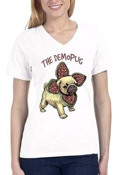 Camiseta Demopug Stranger Things Demodog Netflix Dustin 4067 - Vetor ...