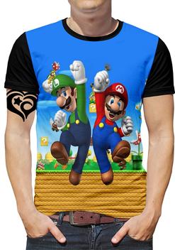 Camiseta do Mario Bros PLUS SIZE Masculina Adulto blusa - Alemark ...