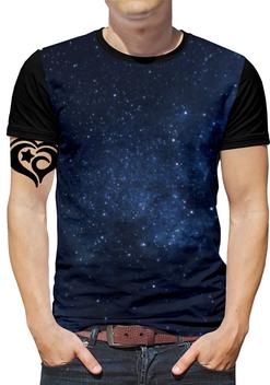 Camiseta Galaxia PLUS SIZE Espaço Masculina Roupa blusa est2 - Alemark ...