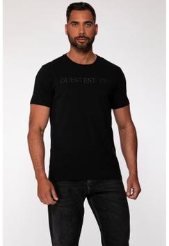 Camiseta Guess Est 1981 Relevo Preto - Camiseta Masculina - Magazine Luiza