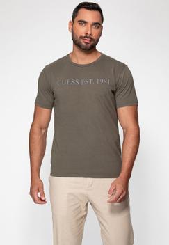 Camiseta Guess Est 1981 Relevo Verde Oliva - Outros Moda - Magazine Luiza