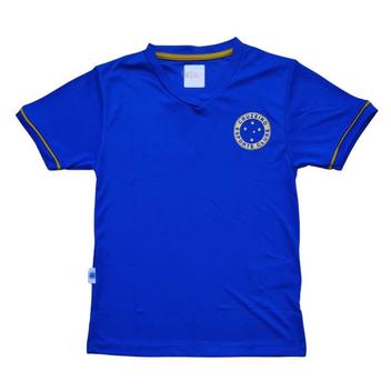 Camiseta Infantil Cruzeiro Ouro Estampa Dourada Oficial - Revedor ...