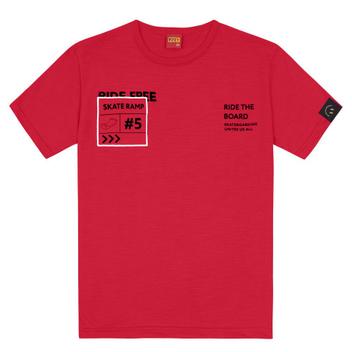 Camiseta Infantil Kyly em Algodão Estampa na Altura do Peito Vermelha ...