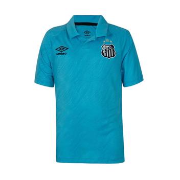 Camiseta Juvenil Umbro Santos Ed. Esp. 25 N10 U37S03972-313 Azul/Preto ...