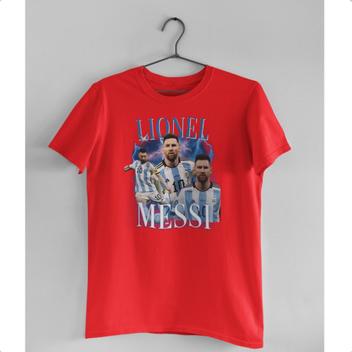 Camiseta Lionel Messi Jogador De Futebol Unissex 100% Algodão Premiun - Use Argumento - Camisa e ...