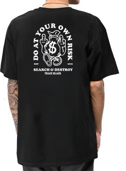 Camiseta Masculina Oversized Camisa Streetwear Trace Risk 100 Algodão ...