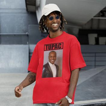 Camiseta Meme Tupac Thiaguinho Engraçada Cantor Rapper Humor Zoeira ...
