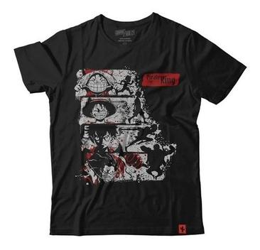 Camiseta One Piece Camiseta Pirate King Anime Pronta Entrega - FATUM ...
