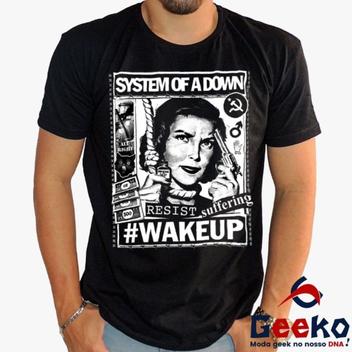 Camiseta System Of A Down 100% Algodão SOAD Rock Geeko - Outros Moda ...