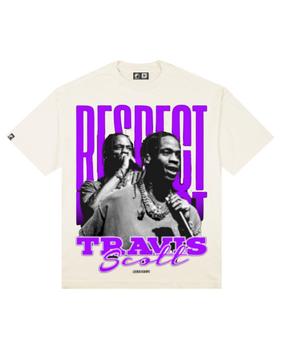 Camiseta Vintage Oversized Travis Scott Off-White - Respect - Outros ...